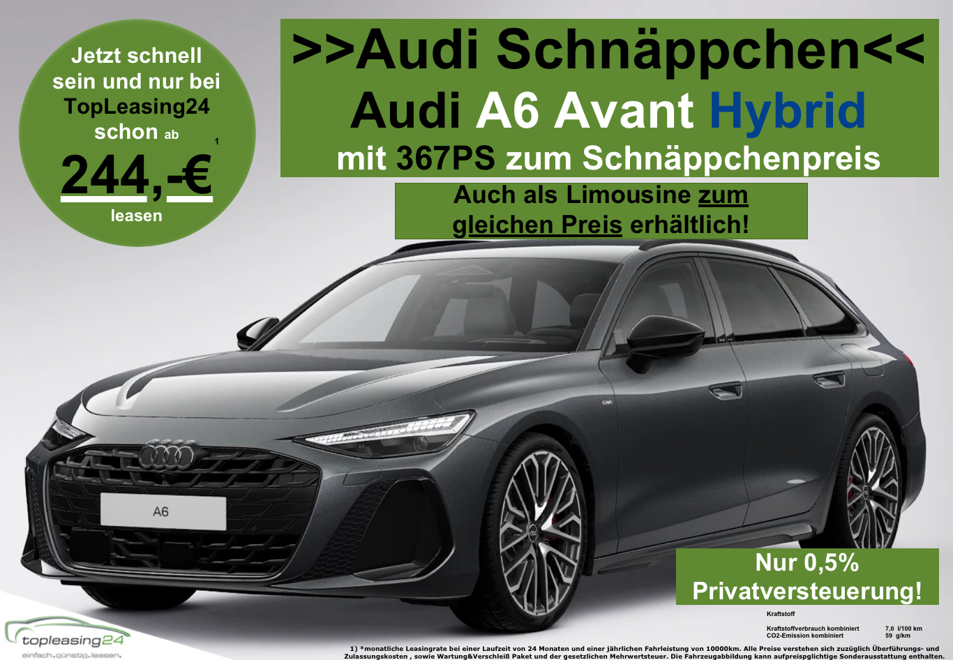 Audi A6 Hybrid | topleasing24
